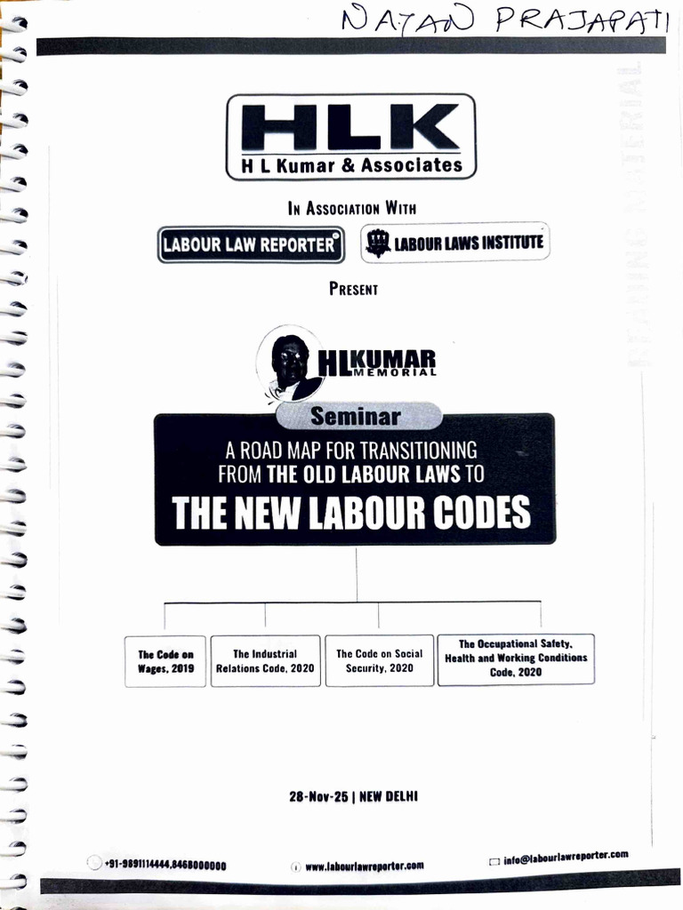 The New Labour Codes | PDF