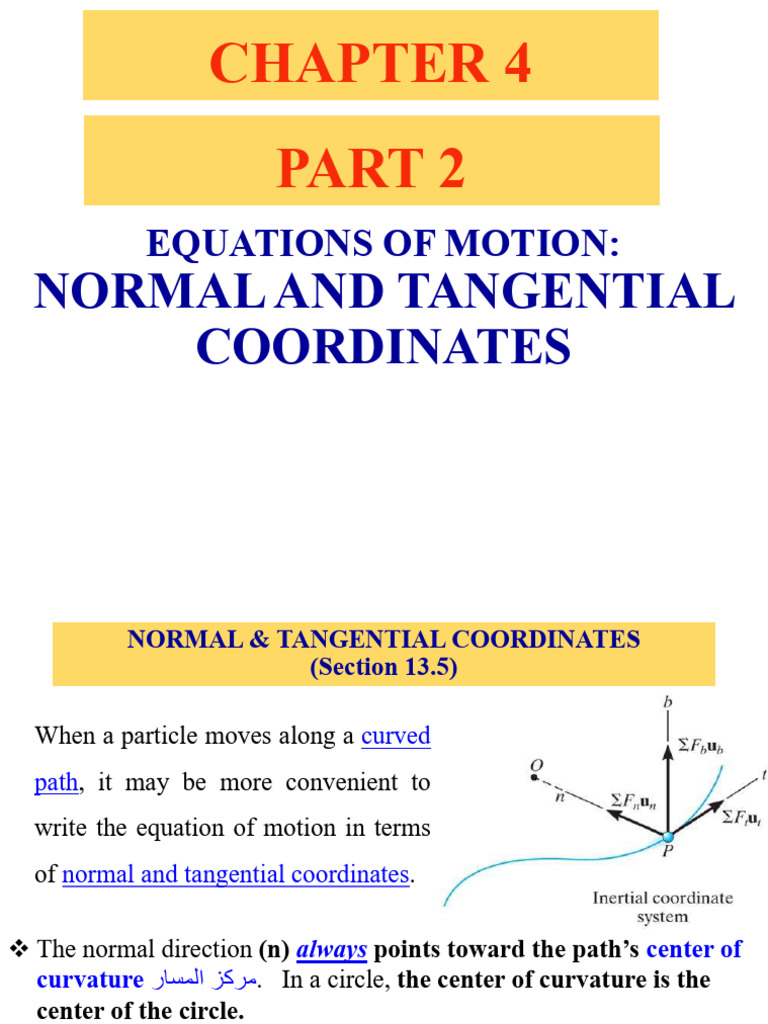 Lec. 2 Chapter (4) | PDF | Acceleration | Tangent