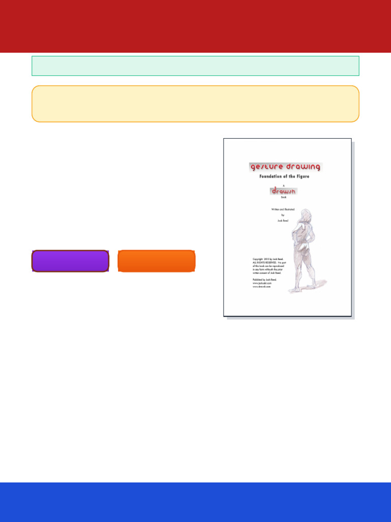 Gesture Drawing Foundation of The Figure First Edition Josh Reed Ebook ...