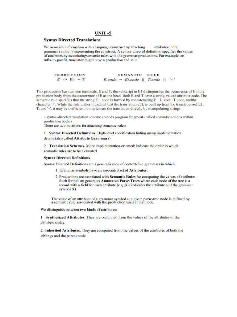 5th Unit Notes | PDF