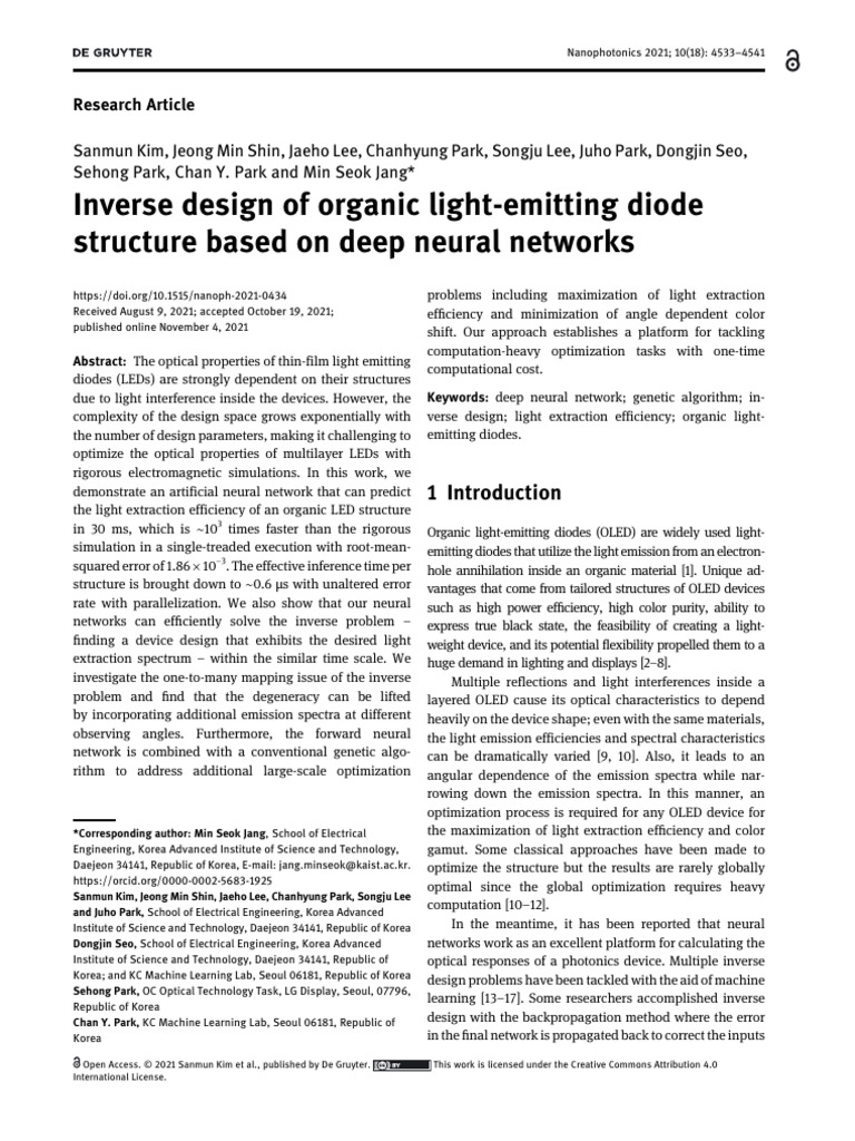 10.1515 - Nanoph 2021 0434 | PDF | Oled | Color