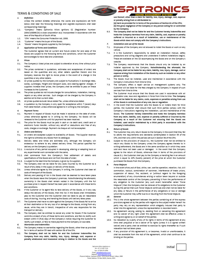 Final Terms & Conditions | PDF | Indemnity | Legal Liability