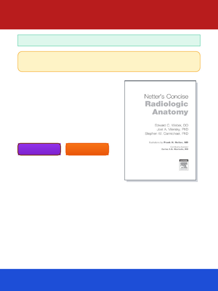 Netter s Concise Radiologic Anatomy Netter Basic Science 1st Edition ...