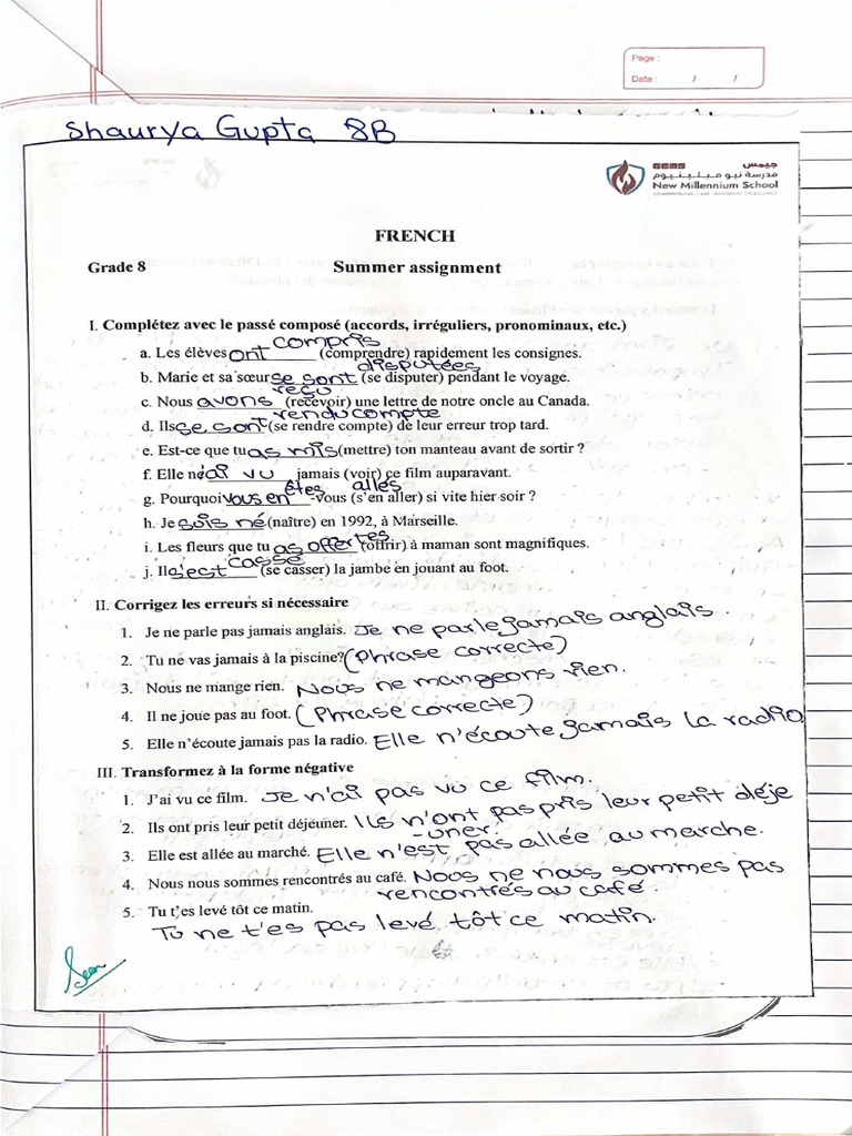 Grade 8-Unite 3 Notebook Flow (Full) | PDF