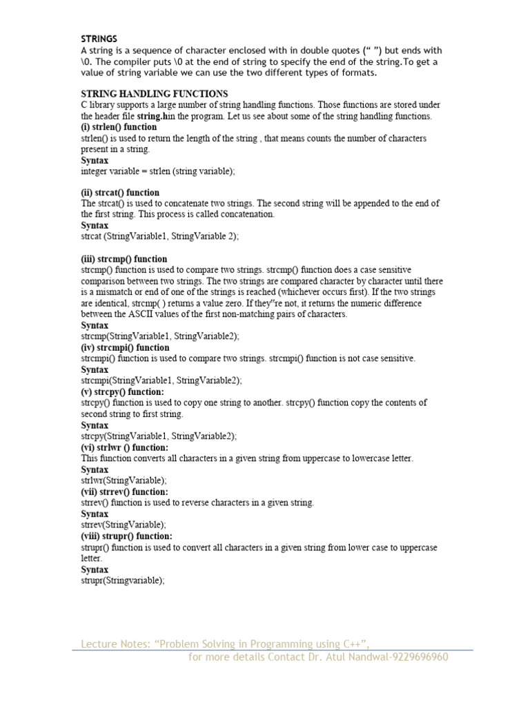 Lecture Notes STRINGS | PDF