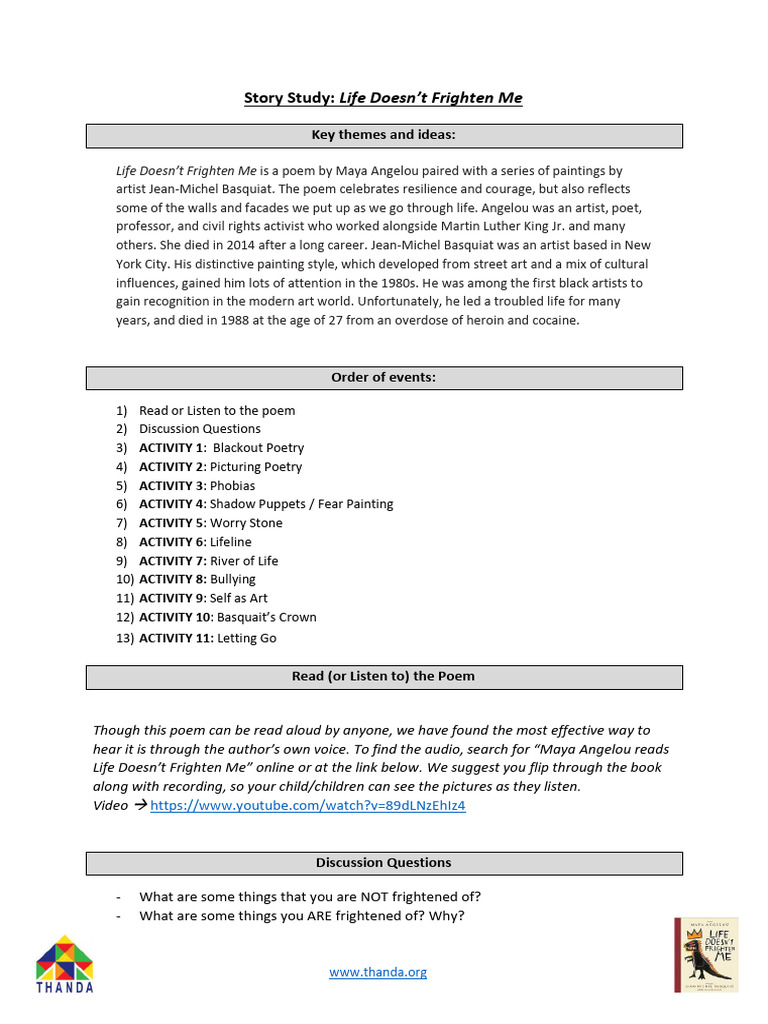 Life Doesnt Frighten Me - Education Portal Download | PDF | Books ...
