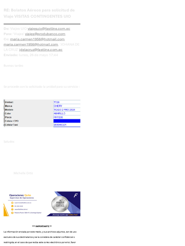 Solicitud de Boletos Aéreos UIO | PDF