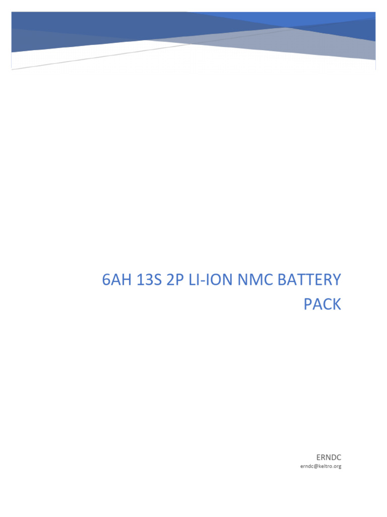 Li-Ion NMC Battery Pack Specifications | PDF | Lithium Ion Battery ...