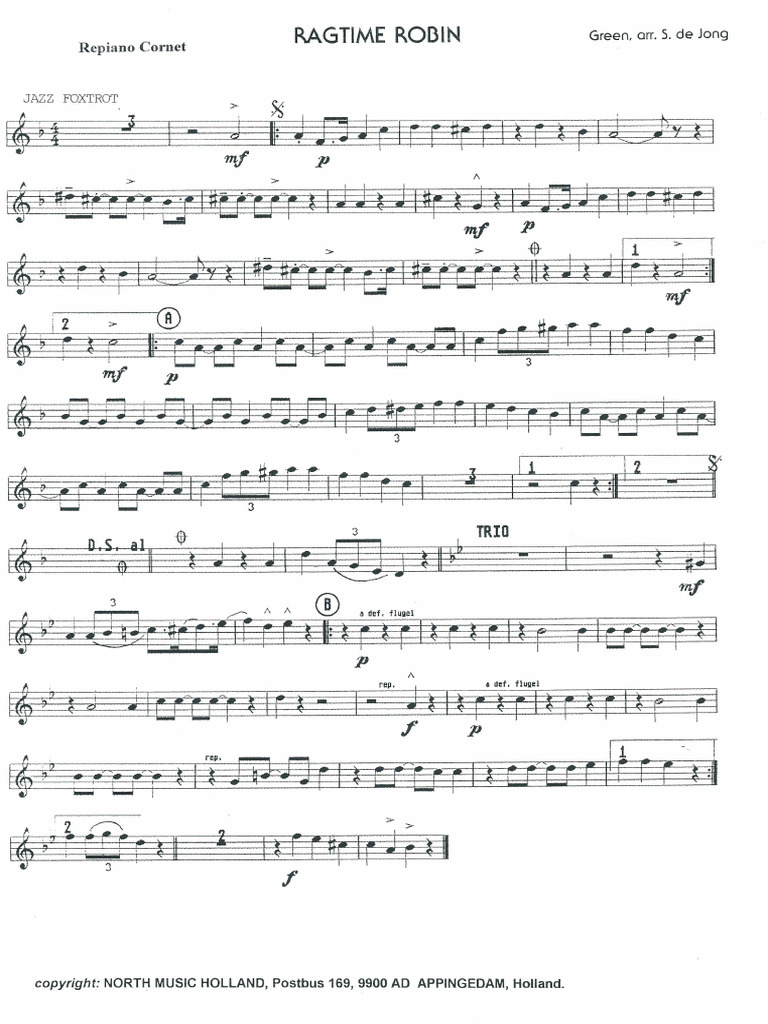 Ragtime Robin - 03 Repiano | PDF