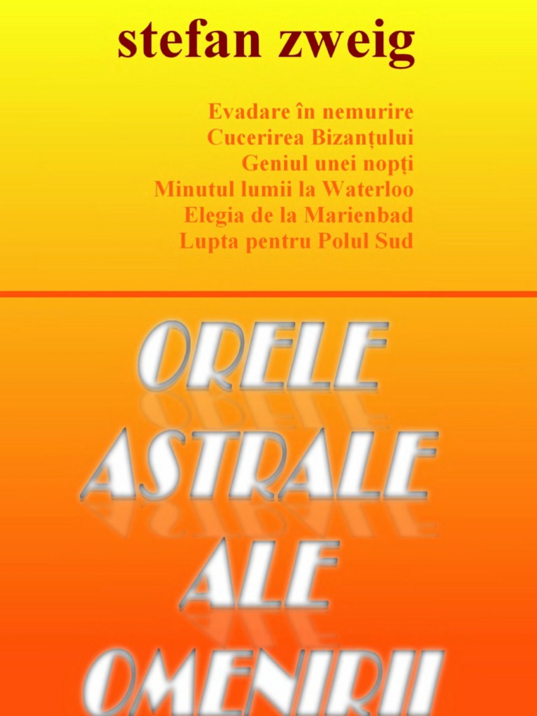 Zweig, Stefan - Orele Astrale Ale Omenirii (SCAN) | PDF