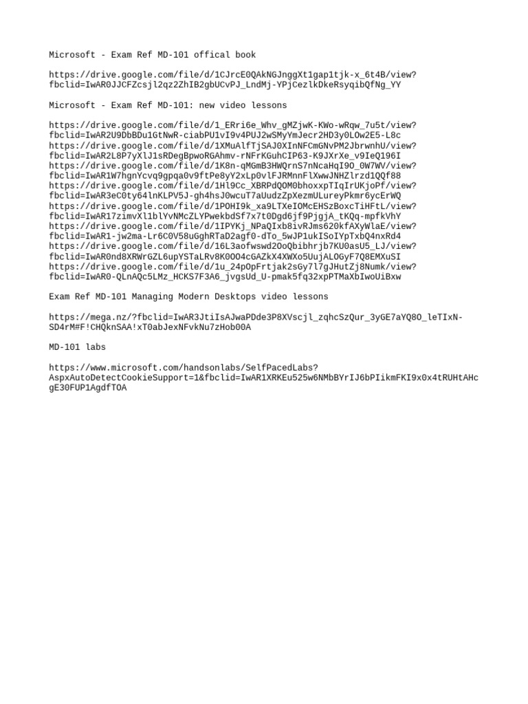 Microsoft MD-101 Exam Reference Guide | PDF