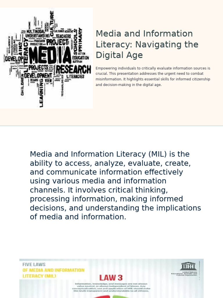 Media Literacy for Informed Citizenship | PDF | Information Literacy ...