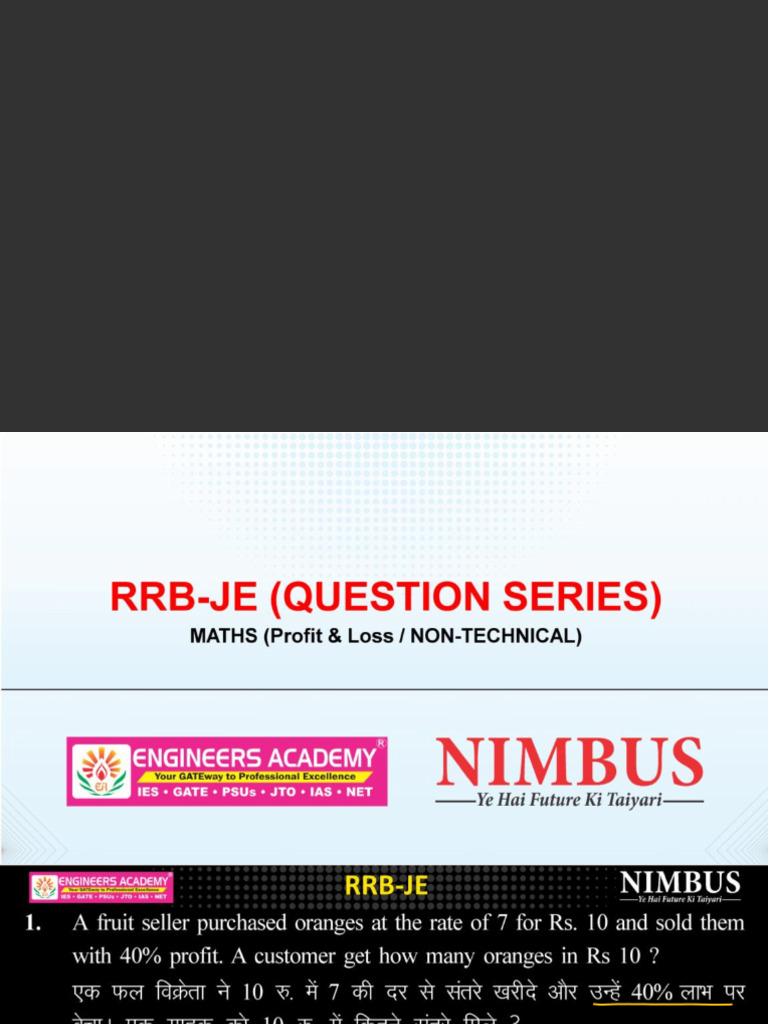 Profit & Loss Lect-2 | PDF