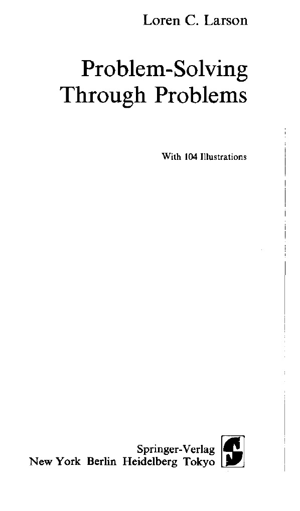 Loren C. Larson - Problem Solving Through Problems | PDF