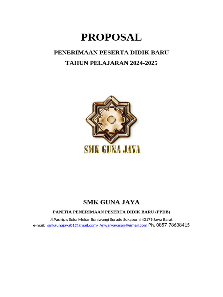 PROPOSAL PPDB 2024 | PDF