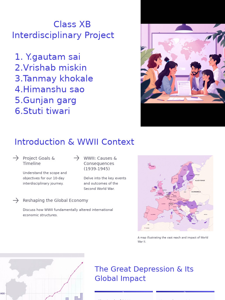 Class X Interdisciplinary Project WWII Economy and Globalization 1 ...