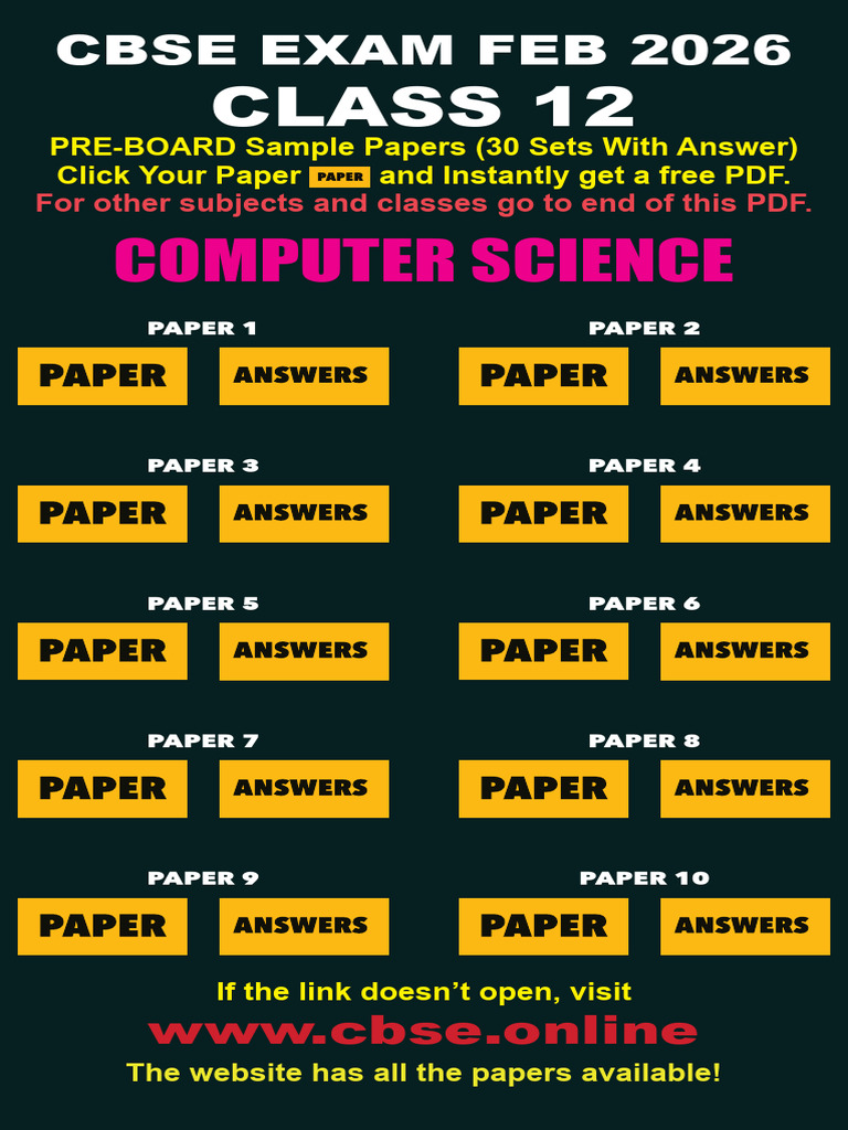 Computer Science 12th | PDF | Educational Stages | Qualifications