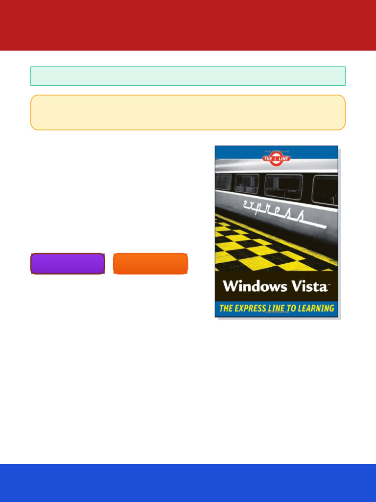 Windows Vista The L Line The Express Line To Learning The L Line The ...