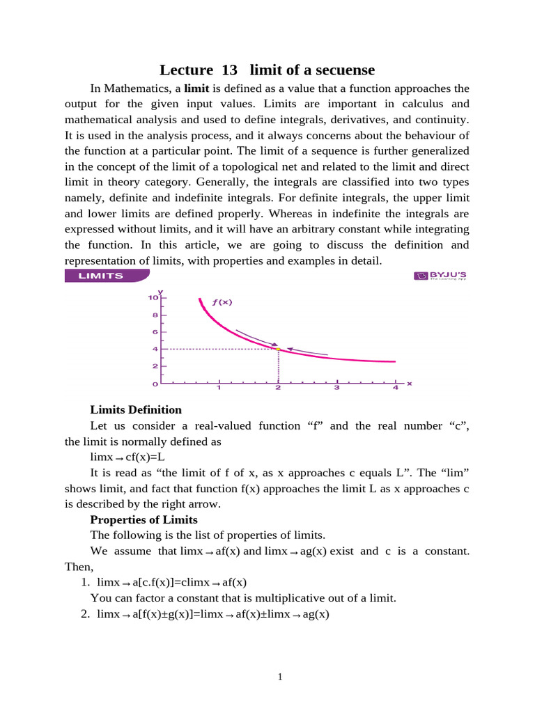 tema_13_Limits_of_sequences_of_real_numbers | PDF | Limit (Mathematics) | Sequence