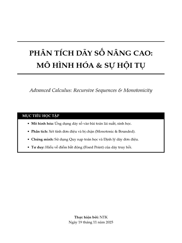 Recursive Sequences & Monotonicity | PDF