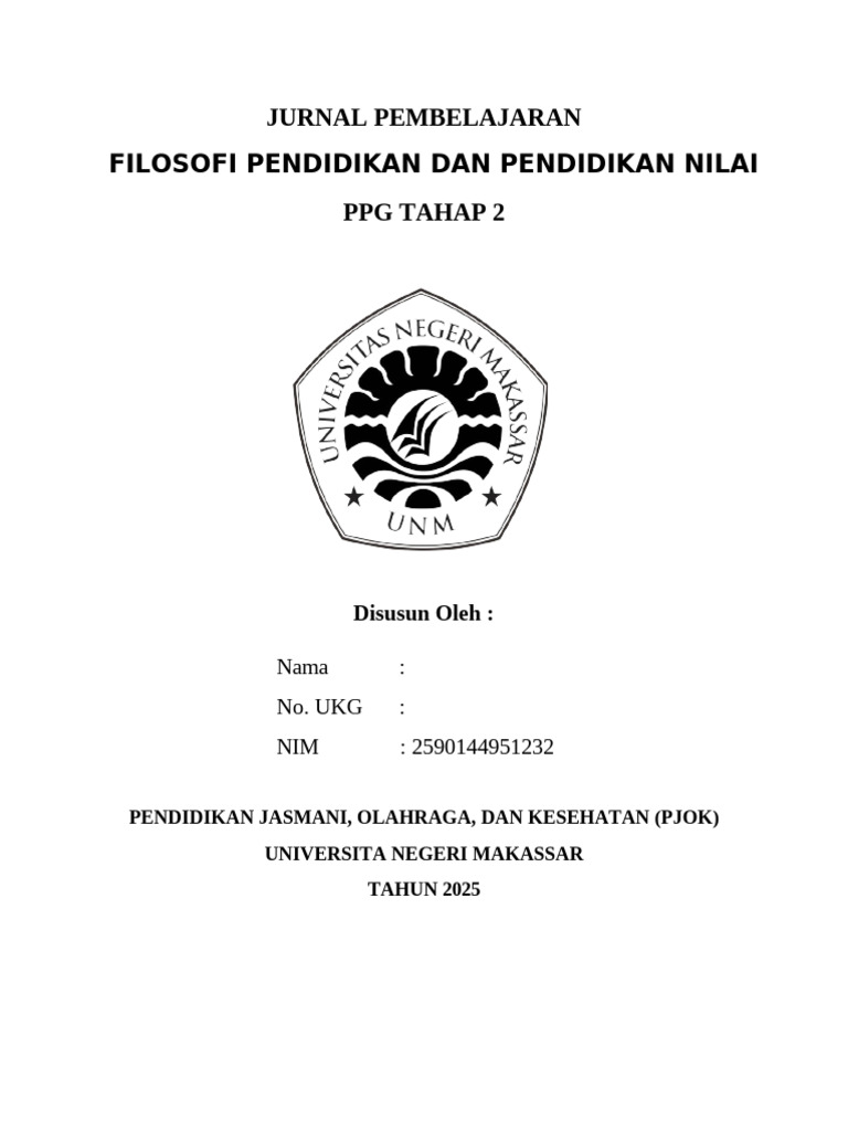 NIM_NAMA_Filosofi Pendidikan Dan Pendidikan Nilai | PDF