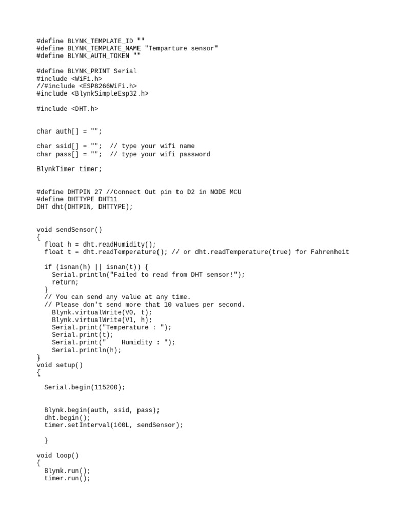 Temperature Sensor Pdf