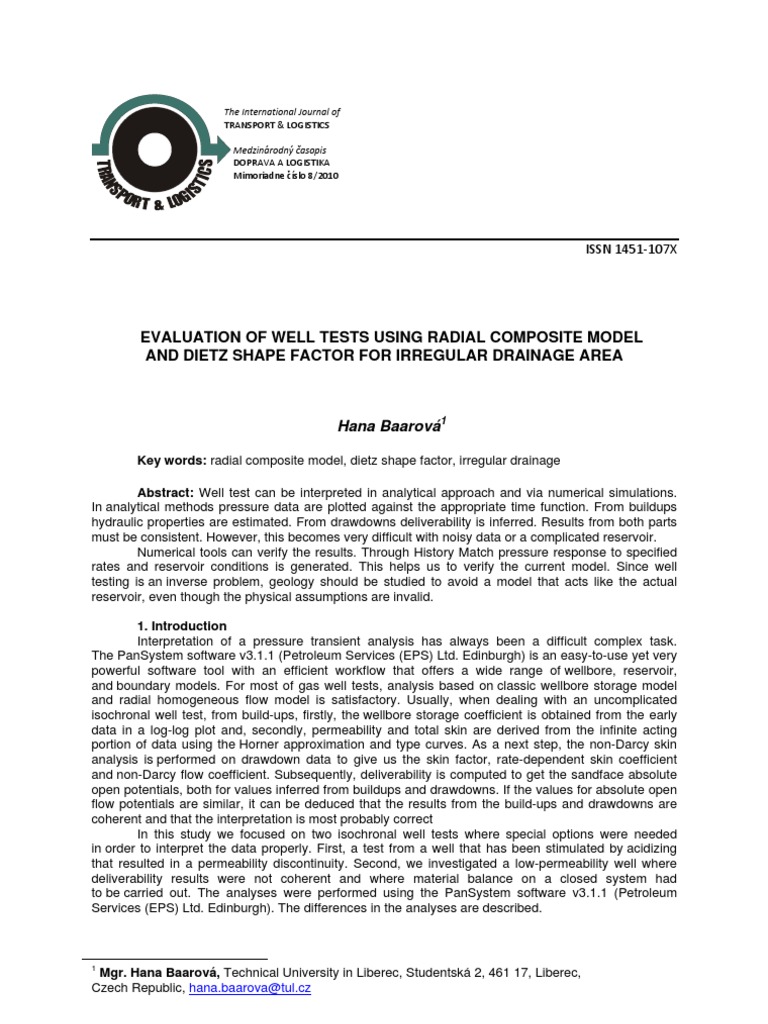 Well Test Evaluation Using Radial Models | PDF | Petroleum Reservoir ...