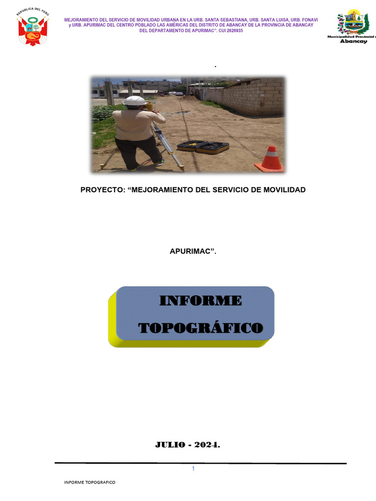 ESTUDIO TOPOGRAFICO Ubr Santa Sebastiana | PDF | Topografía ...