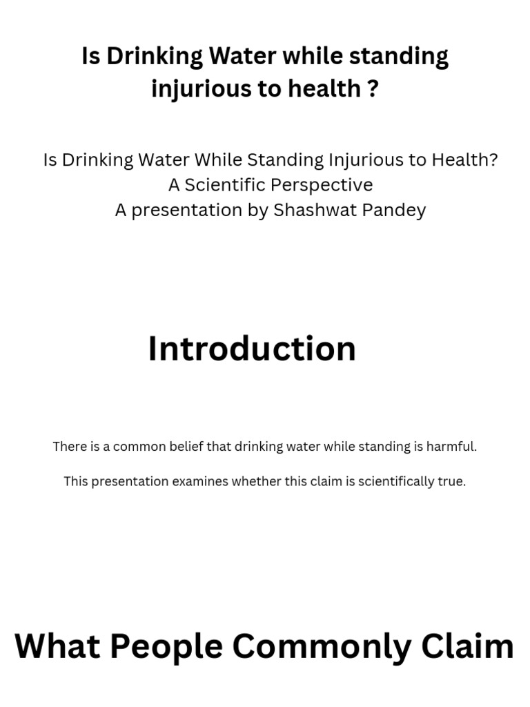 Is Drinking Water While Standing Injurious To Health - 20251123 ...