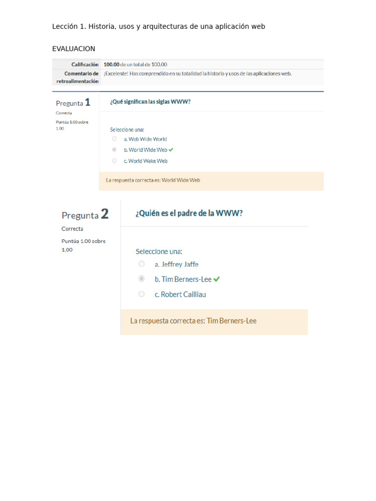 Lecc 1 Evaluacion | PDF