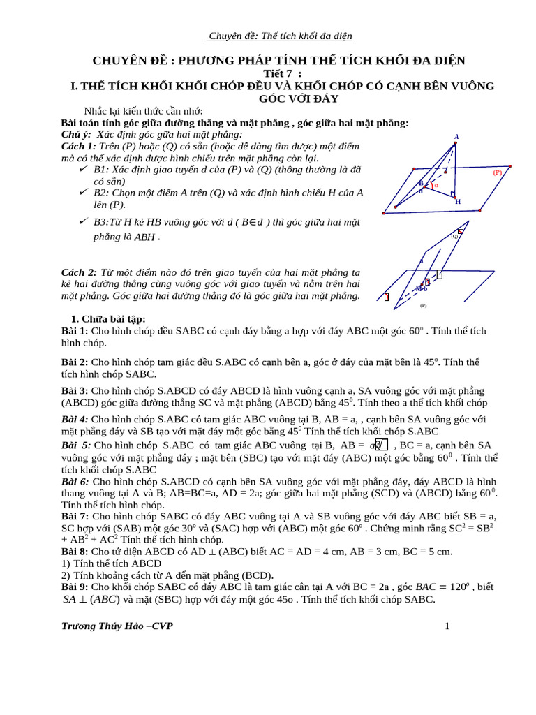 7 Pp Tinh the Tich Da Dien Đã Chuyển Đổi | PDF