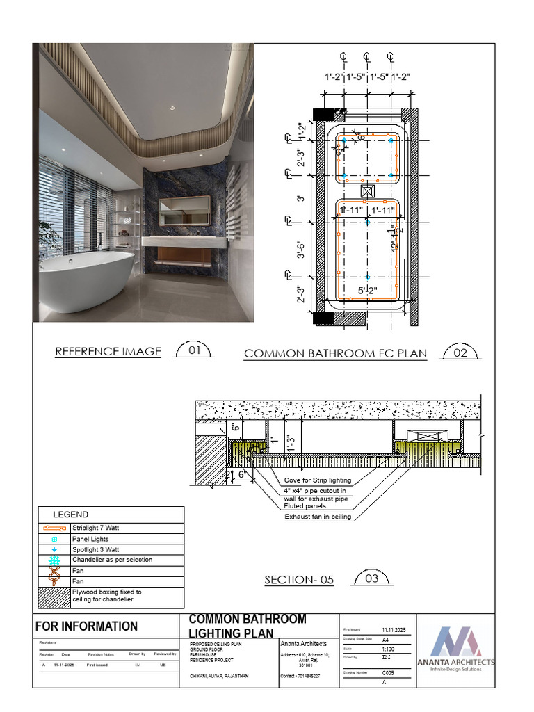 Common Bathroom Lighting Plan | PDF