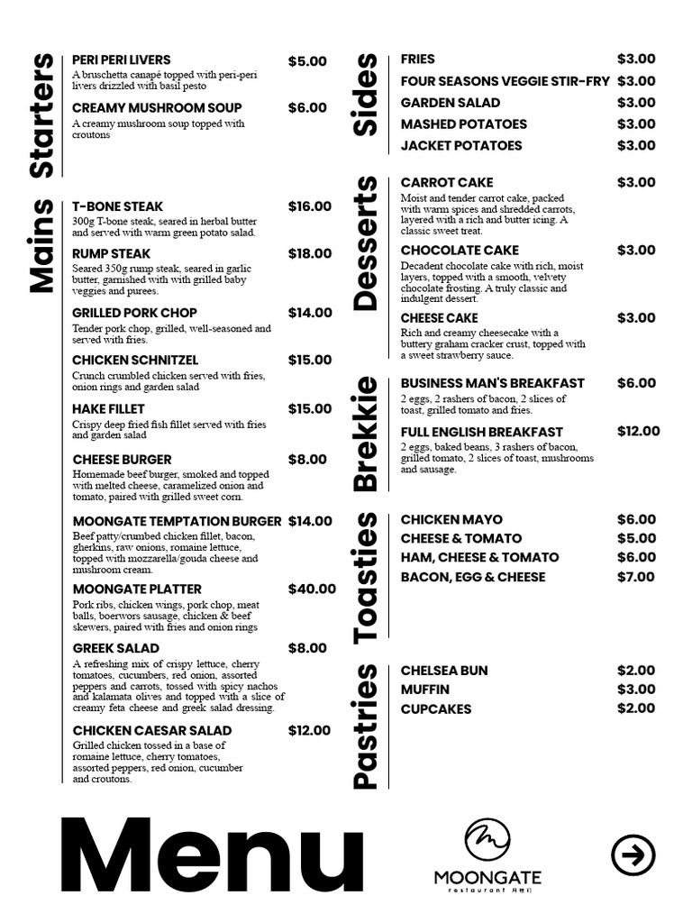 Western Menu V2 | PDF | Hamburgers | Bacon