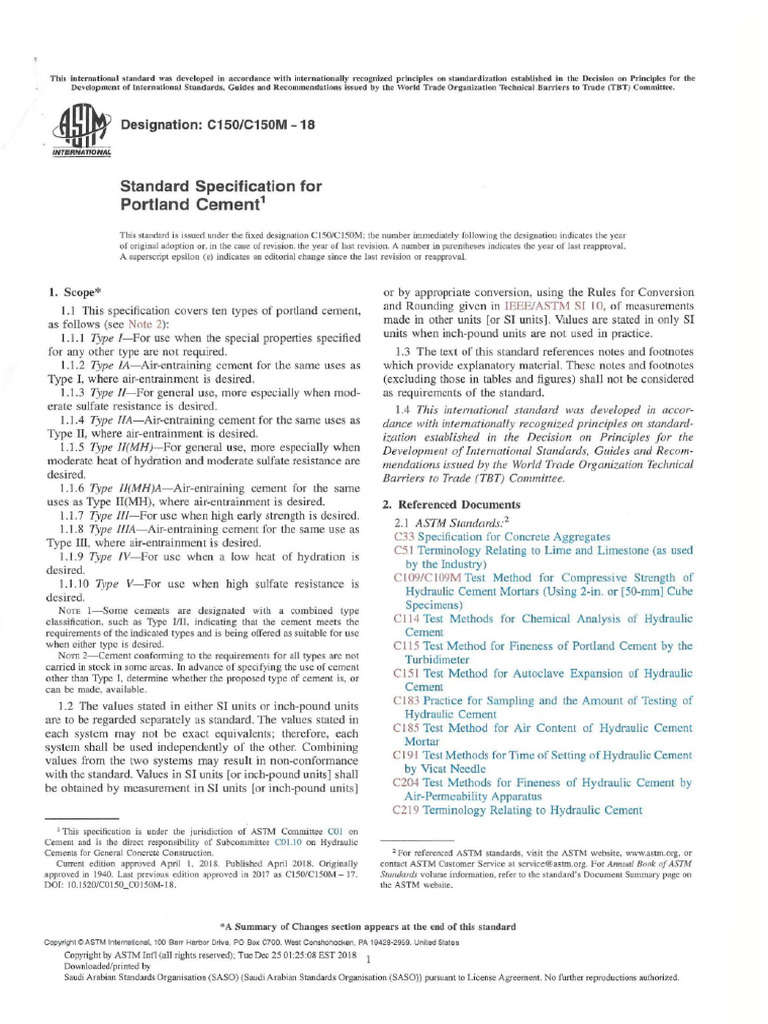 Astm C150 | PDF