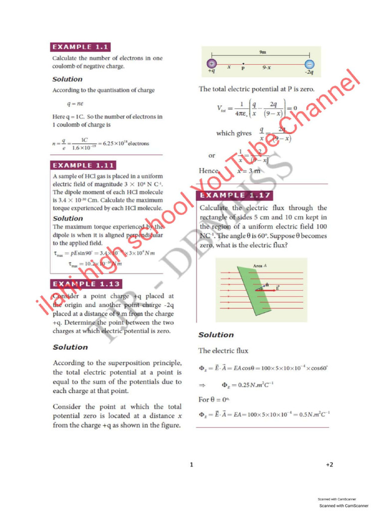 12th Physics Problems EM | PDF