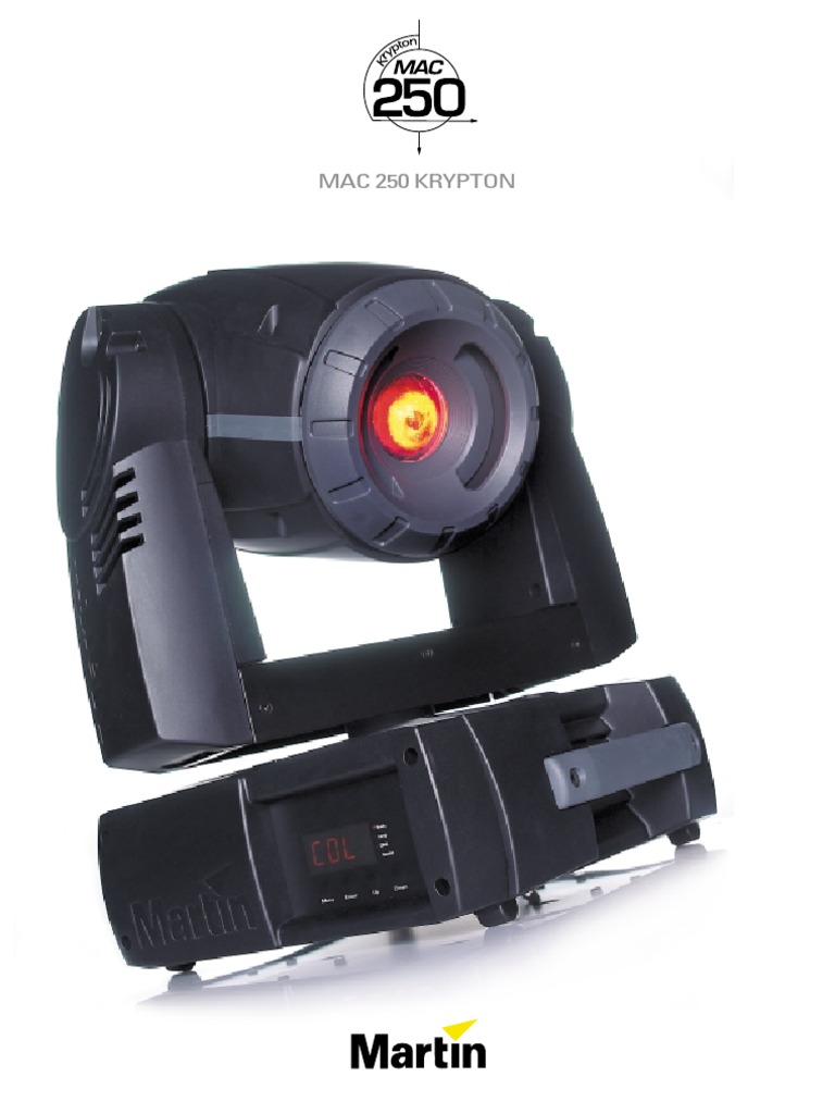 Mac 250 Krypton | PDF | Optics | Manufactured Goods