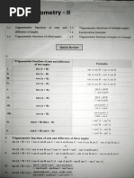 Algebra 2/Trigonometry Reference Sheet | PDF