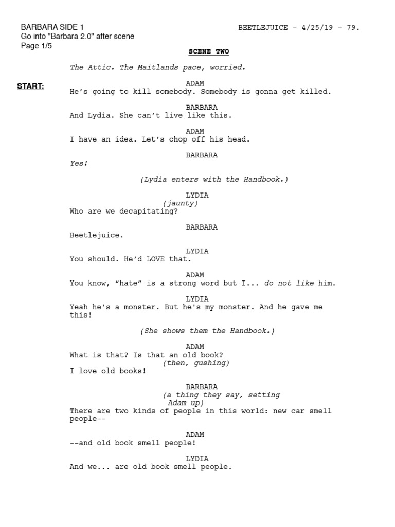 Barbara Full Audition Packet | PDF | Films Directed | Grotesque