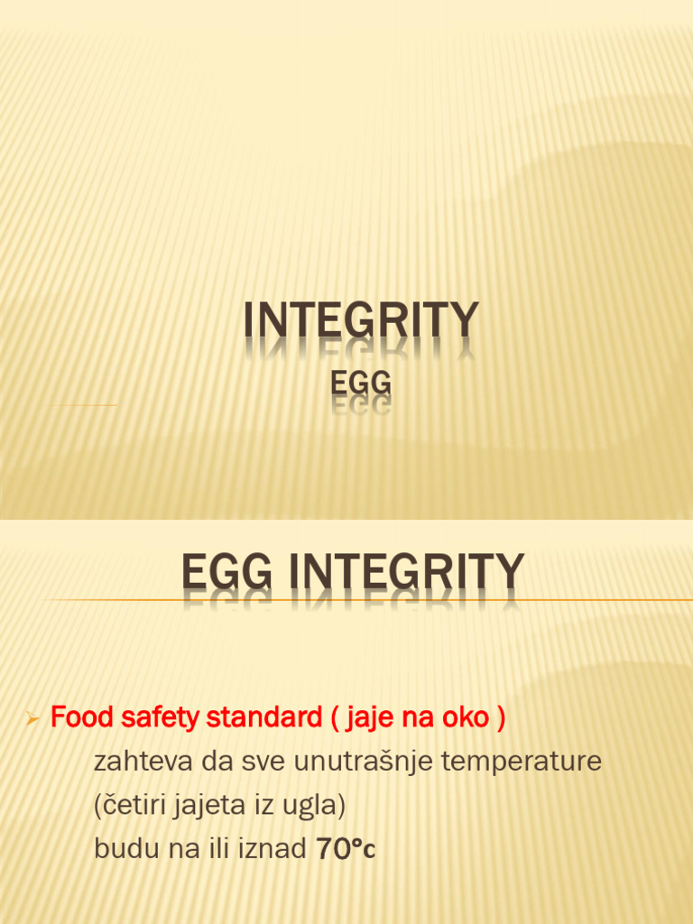 Egg Integrity Promena 09.06. 2020. | PDF