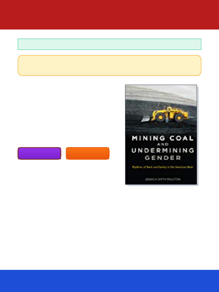Mining Coal and Undermining Gender Rhythms of Work and Family in The ...