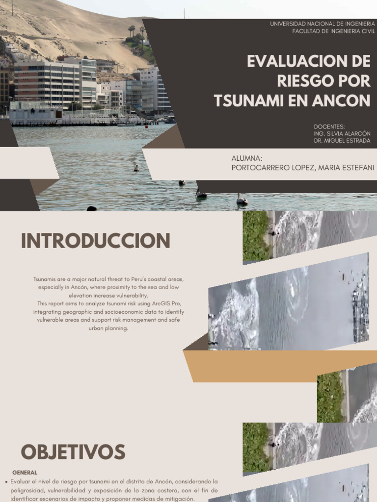 Evaluación de Riesgo de Tsunami en Ancón | PDF | Tsunami | Inundar