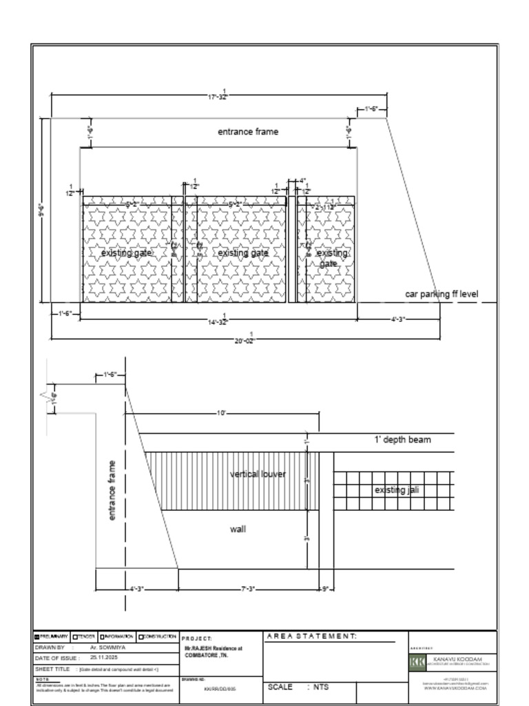 25-11-2025 Compound Wall Detail | PDF