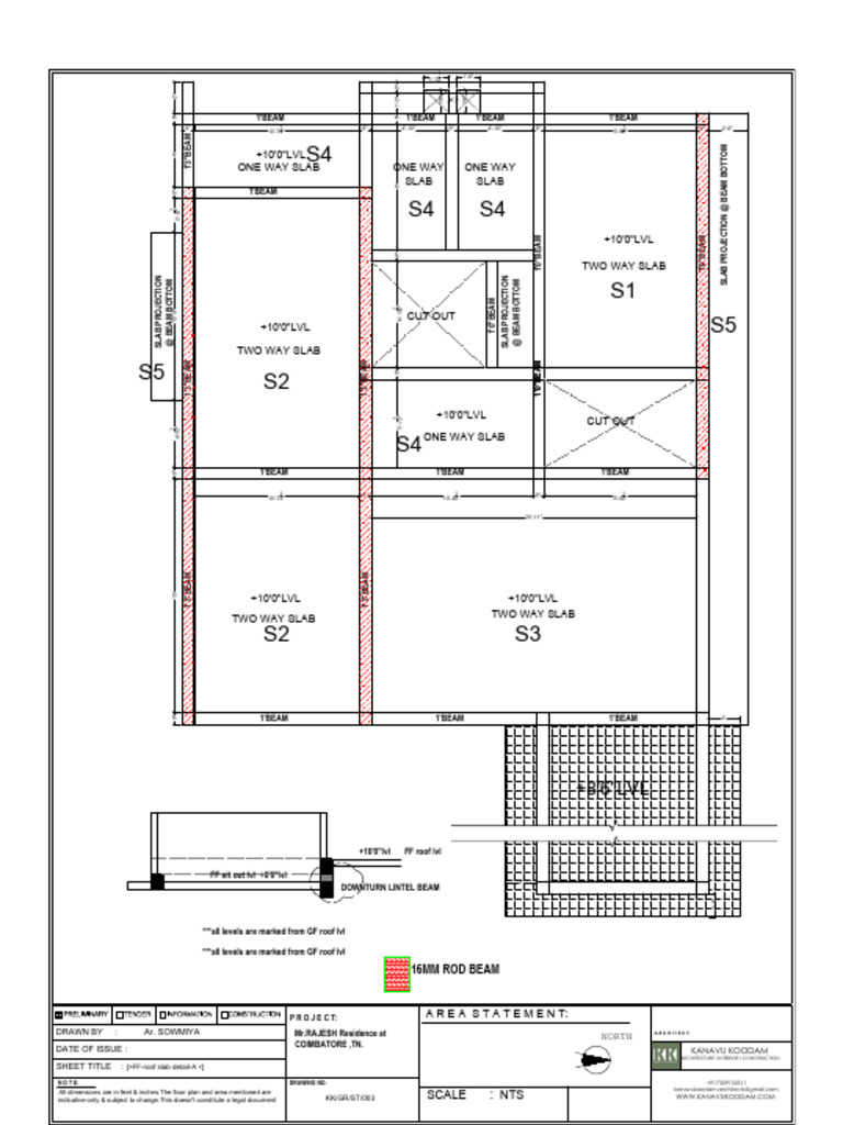 01-07-2025 Rajesh Residence FF Roof Detail-A | PDF