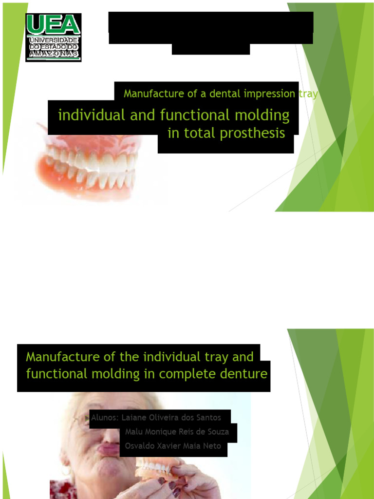 FUNCTIONAL INDIVIDUAL MOLD MAKING.pptx | PDF | Dentistry Branches