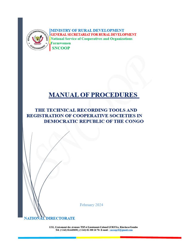 Cooperative Registration Procedures DRC | PDF | Cooperative | Non ...