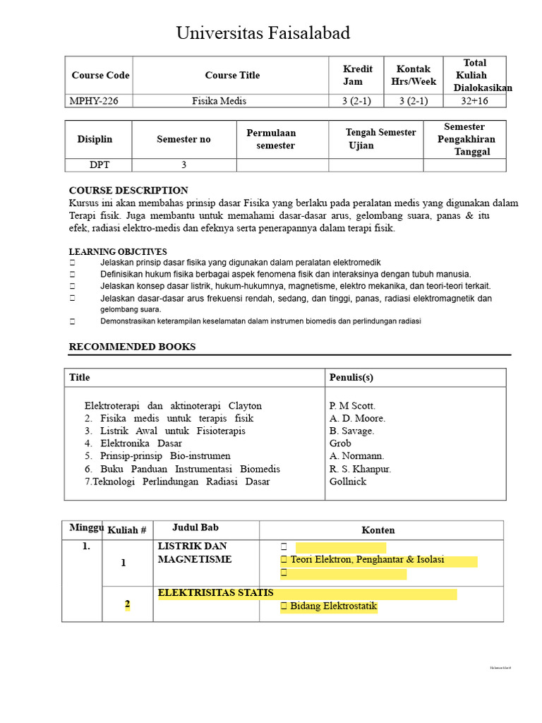 FISIKA KEDOKTERAN | PDF