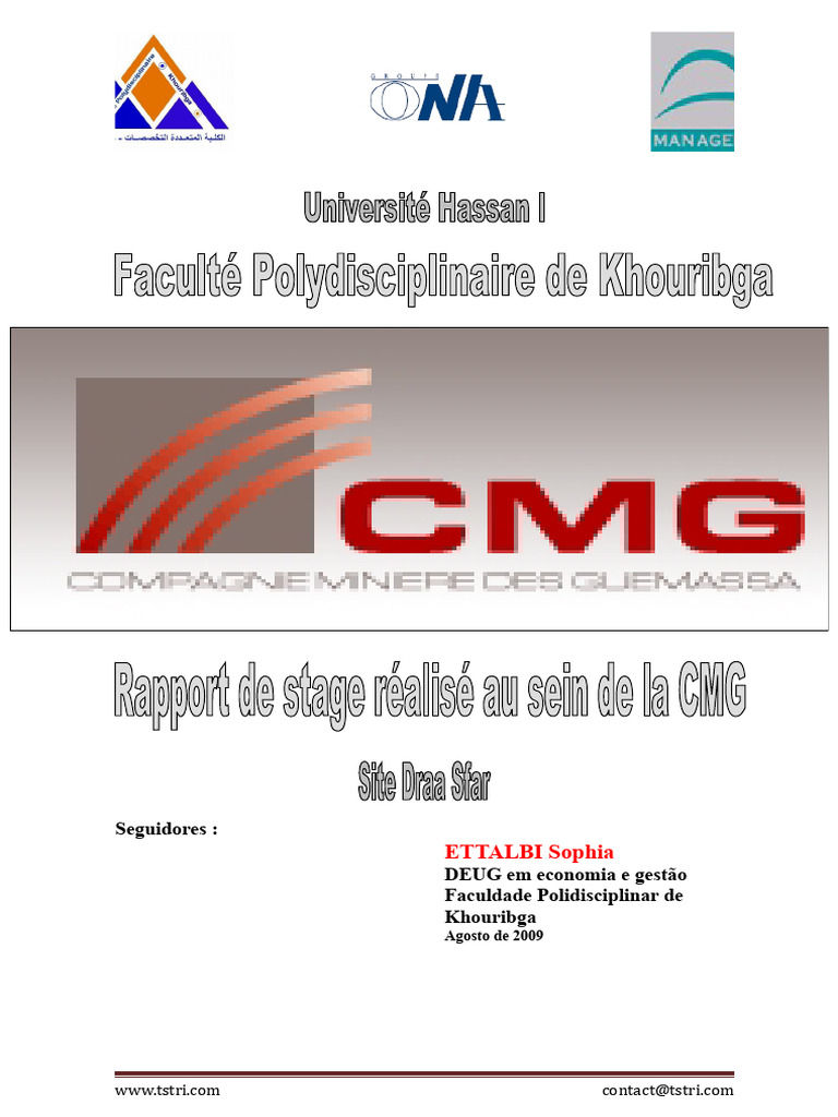 Estágio em Controle de Gestão na Managem | PDF | Banco de dados Oracle ...