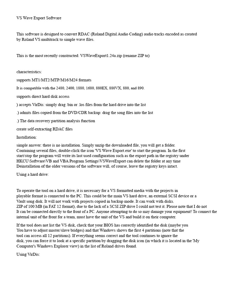 Vs Wave Export Software | PDF | Computer File | Windows Registry