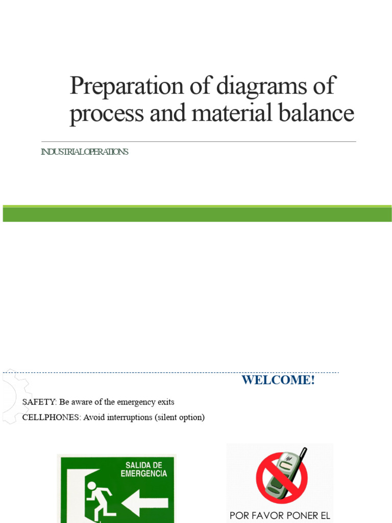 WEEK 2 PREPARATION OF PROCESS DIAGRAMS AND MATERIAL BALANCE | PDF ...