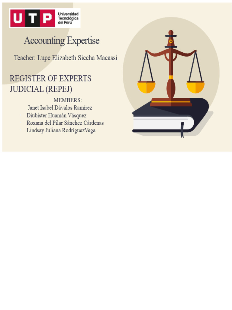 PC 01 Register of Court Experts (Repej) Presentation | PDF | Judge ...